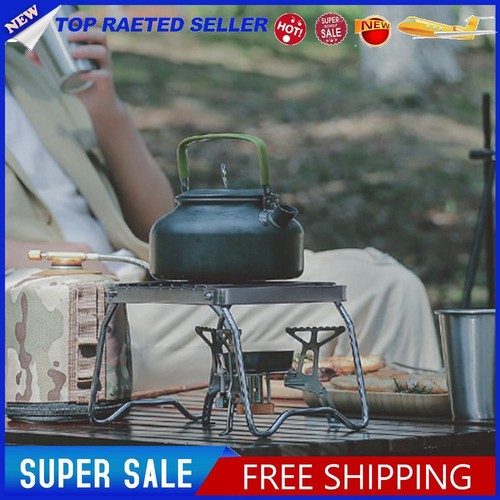 Folding Backpacking Camping Stove Oven BBQ Grill Rack Stand Barbecue ...