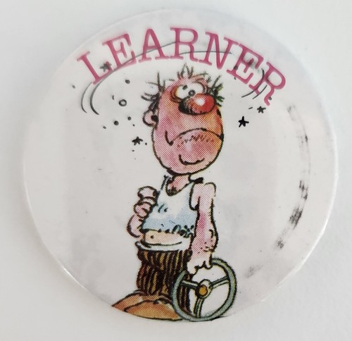 Learner Driver Button Badge, Vintage, 1982, Humorous, Funny | eBay ...