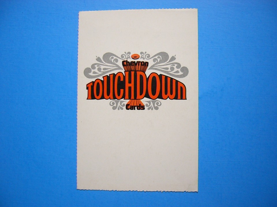 1971 CHEVRON TOUCHDOWN CFL FOOTBALL B.C. LIONS CARD TOM CASSESE SHARP ...