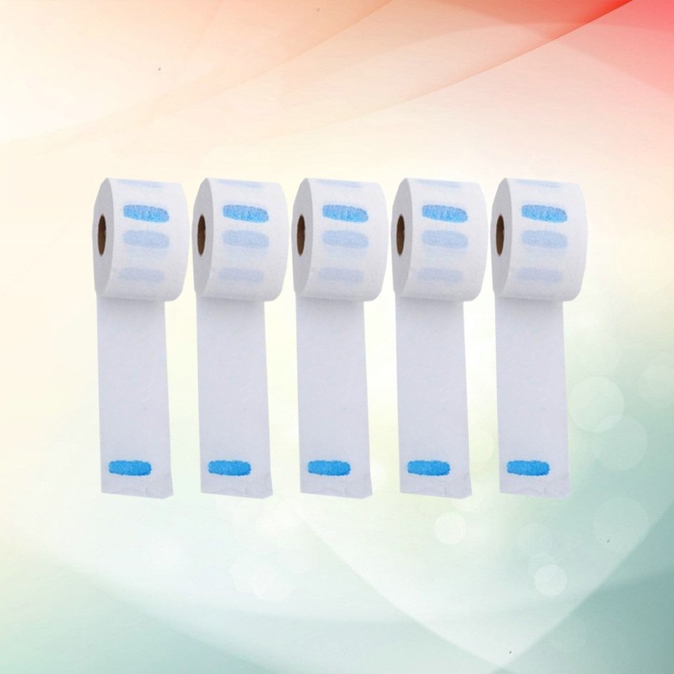 5 Rolls Disposable Neck Strip Neck Paper Hair Dye Protector for Barber ...
