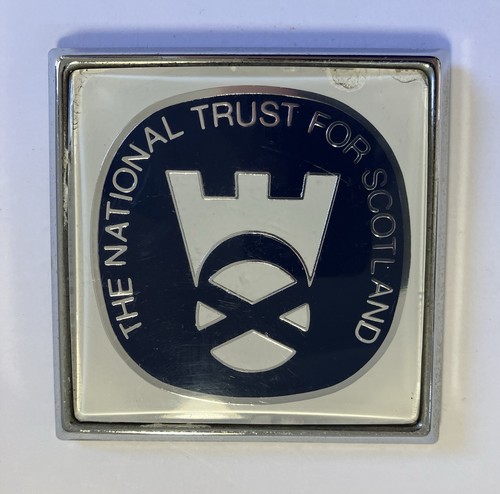 THE NATIONAL TRUST FOR SCOTLAND Classic Car Badge - Square Type | eBay UK