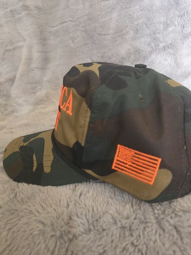 Official AMERICA FIRST MAGA Hat by Cali-Fame. RJF Camouflage 2020 Very ...