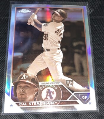 2023 Topps Chrome Sepia RC Cal Stevenson #199 Oakland Athletics ...