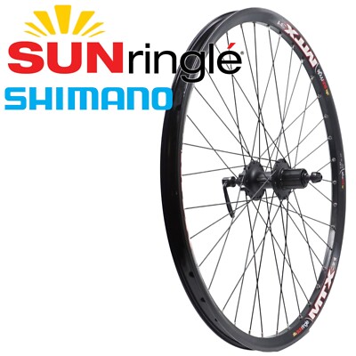 26" Sun Ringle MTX31 / Shimano HG Deore M475 Hub Black QR Disc Bike ...