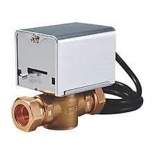 2-PORT MOTORISED VALVE 22MM FOR RADIATORS, CENTRAL HEATING, UNDERFLOOR ...
