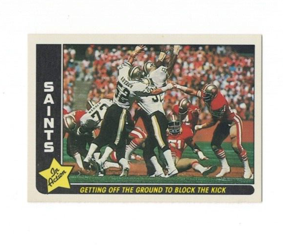 1985 Fleer Football Teams in Action ~ Block The Kick ~ #54 ~ New ...