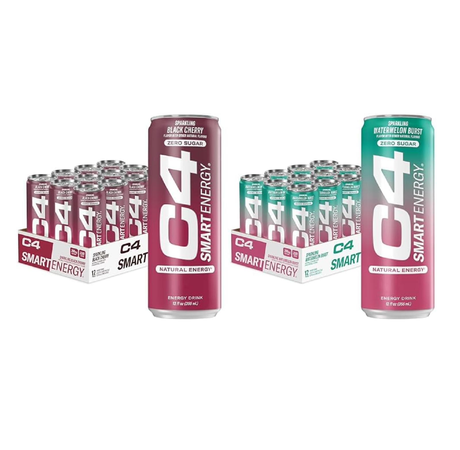 C4 Smart Energy Drink - Sugar Free Performance Fuel Nootropic Brain ...