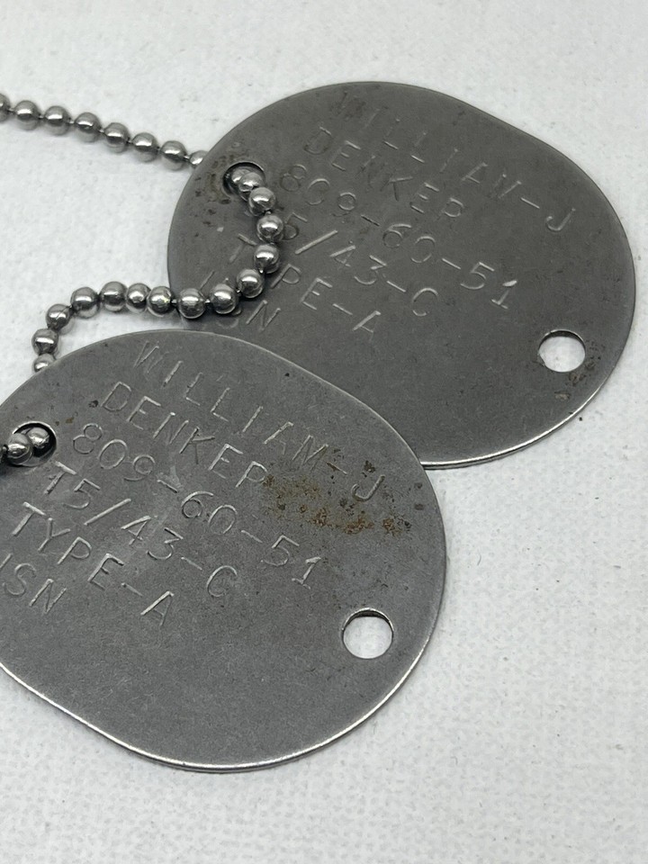 WW2 US Navy Officer Dog Tag Pr USNR T5-43" C | eBay
