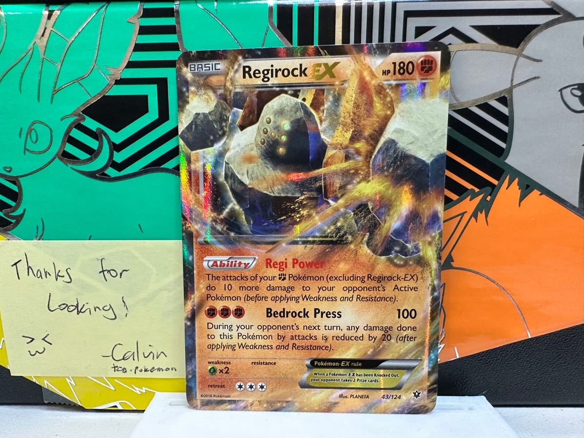 Pokemon Regirock Ex Mavin | Regirock EX 43/124 Fates Collide Ultra