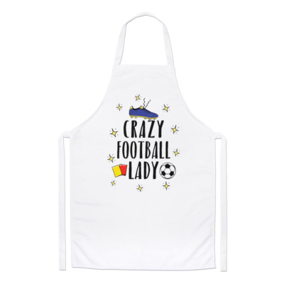 Crazy Football Lady Chefs Apron - Funny Soccer Cooking | eBay Australia