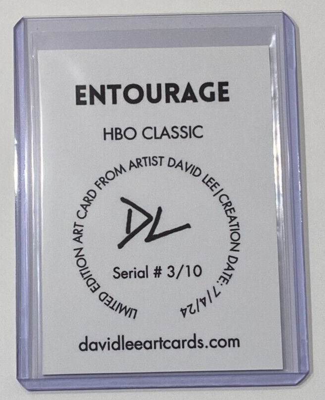 Entourage Limited Edition Artist Signed “HBO Classic” Trading Card 3/10 ...
