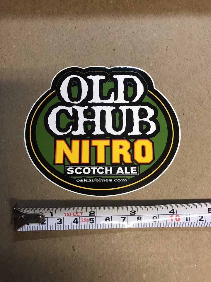 OSKAR BLUES BREWING OLD CHUB NITRO SCOTCH ALE STICKER decal craft beer ...