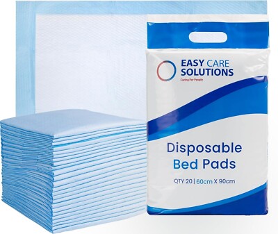 Disposable Incontinence Kylie Sheets Bed Pads Pack 60 X 90CM Nappy ...