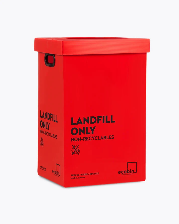 Set of 12 Bins Landfill General Waste Bin 60 Liters ECOBINS Lids ...