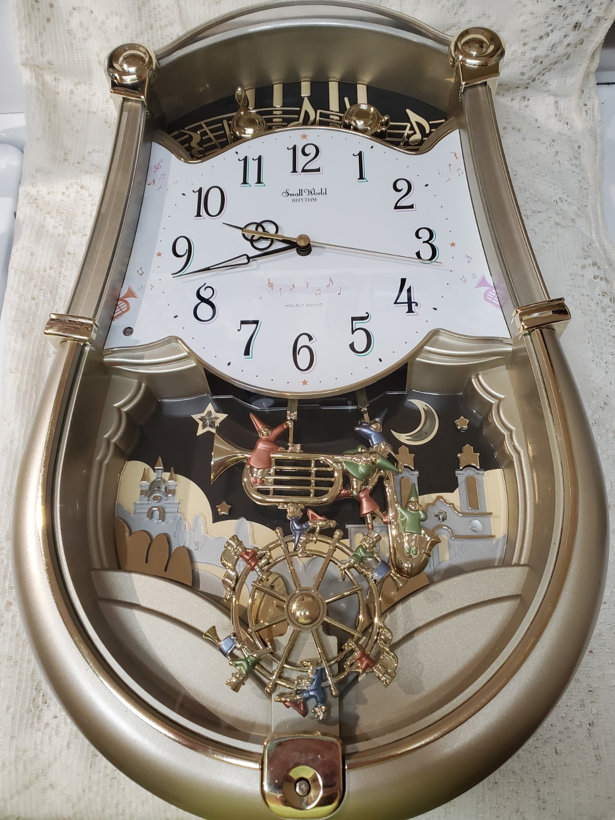 Small World Rhythm Motion Movement Clock Carnival Lights Sounds WORKS ...