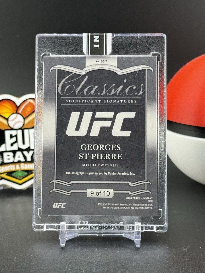 Georges St-Pierre Auto /10 2023 UFC Instant Classics Significant ...