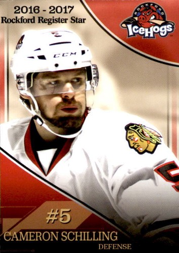 2016-17 Rockford IceHogs Team Issue #25 Cameron Schilling Carmel ...