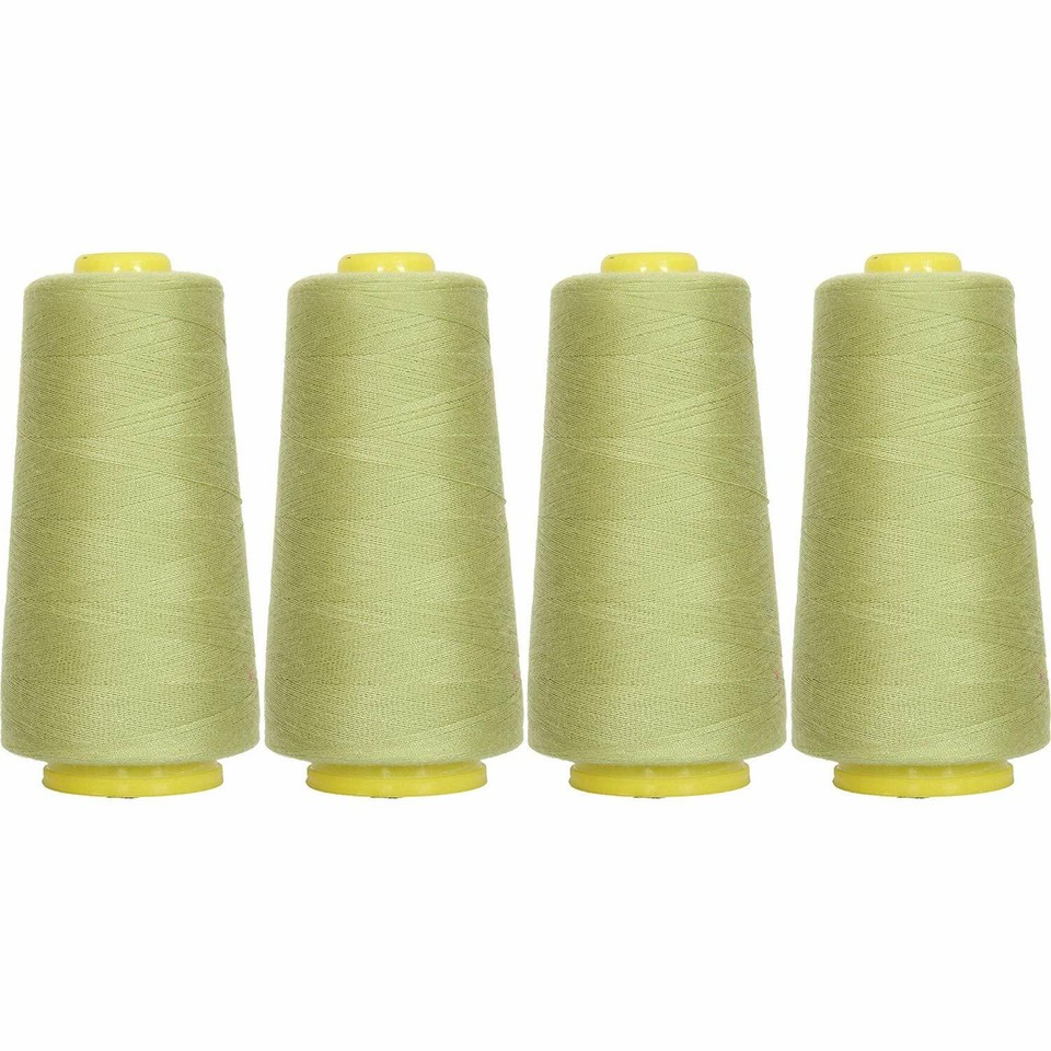 4 BIG CONES SERGER OVERLOCK THREAD SEWING THREADART - 50 COLORS - 2750 ...