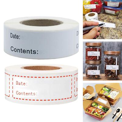 500x Food Storage Stickers Freezer Refrigerator Easy Clean for ...