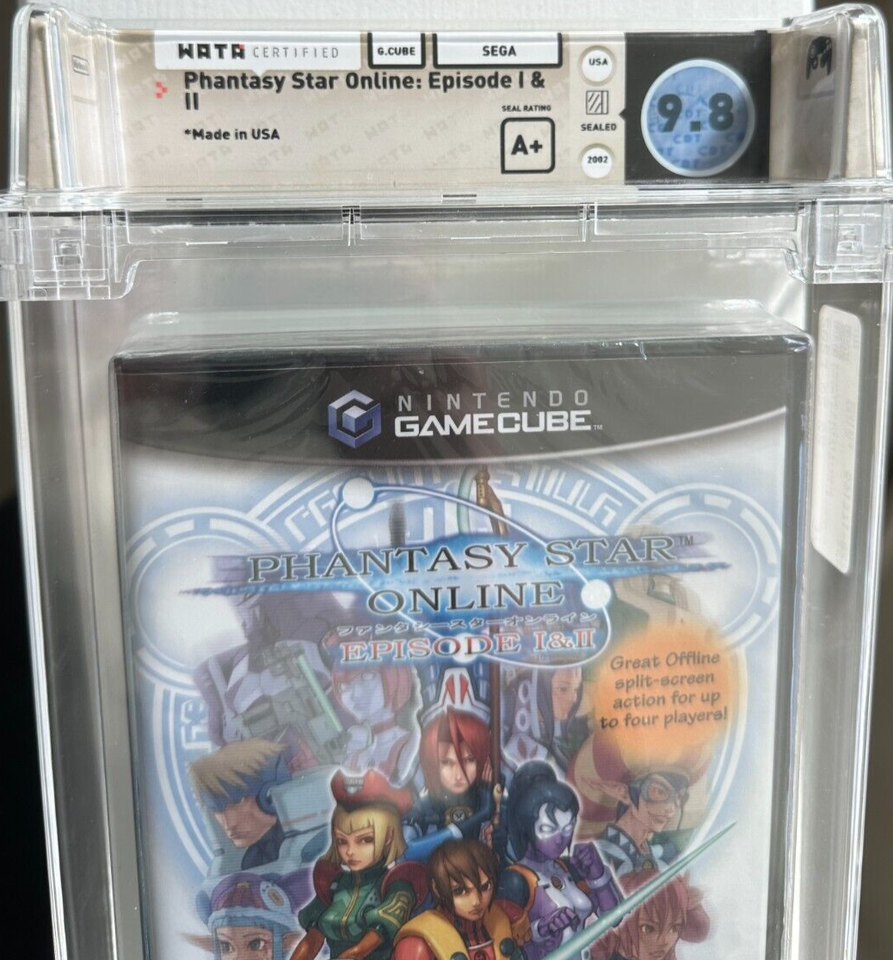 Phantasy Star Online: Episode I & II New/Sealed GameCube WATA 9.8 A+ ...