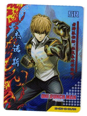 Legend Fire Anime Trading Card CCG Holo Foil SR Genos Cyborg One Punch ...