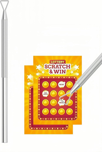 Metal Lottery Scratcher, Scrigit Scraper Tool, Lotto Scratcher Label ...