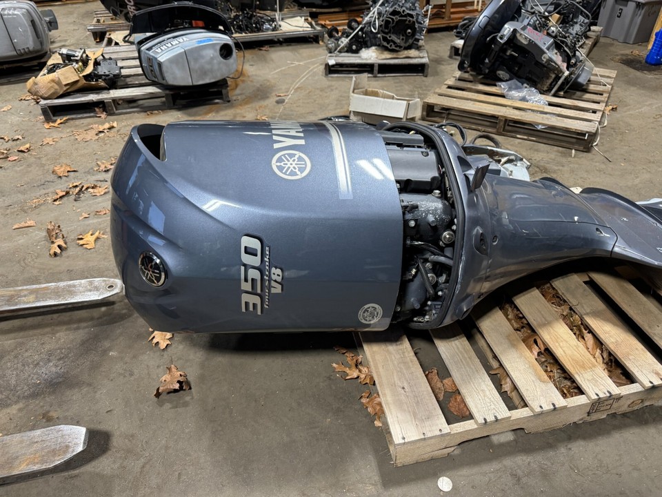 2008 Yamaha F350 V8 4-Stroke 30" Outboard Boat Motor Engine Four Stroke ...