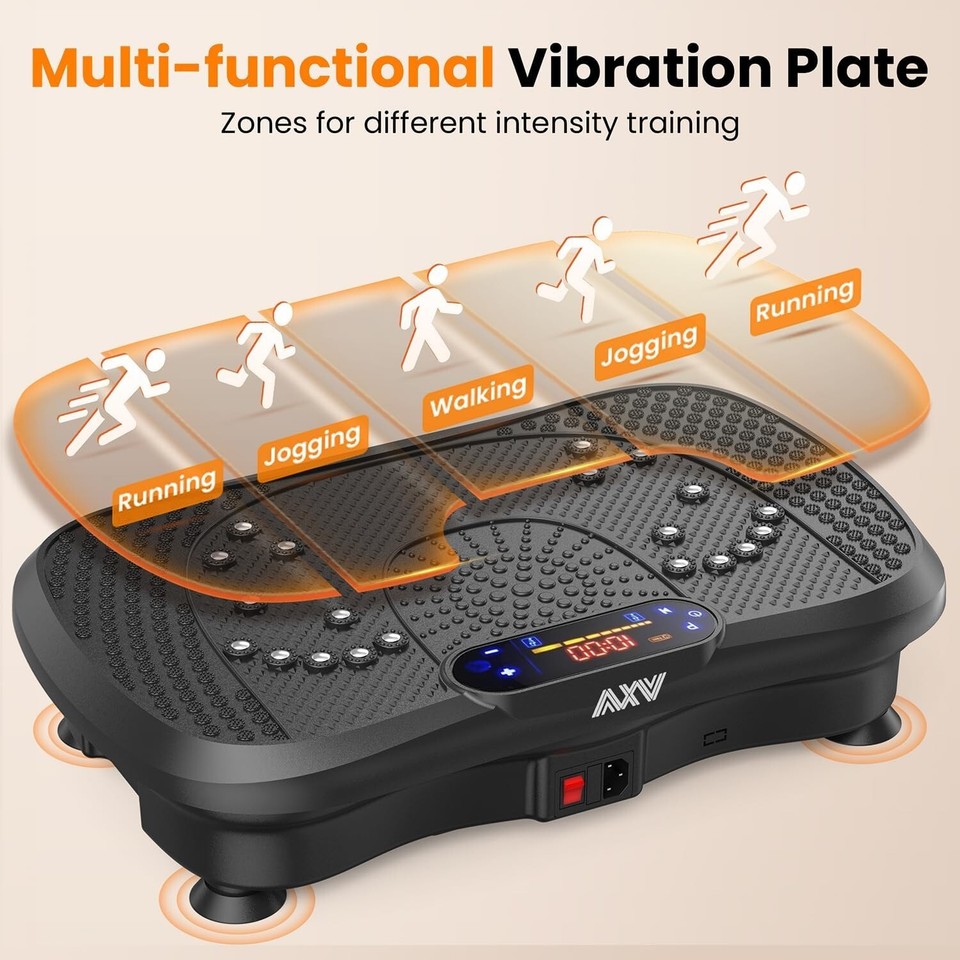 AXV Vibration Plate Fitness Platform Exercise Machine Vibrating ...