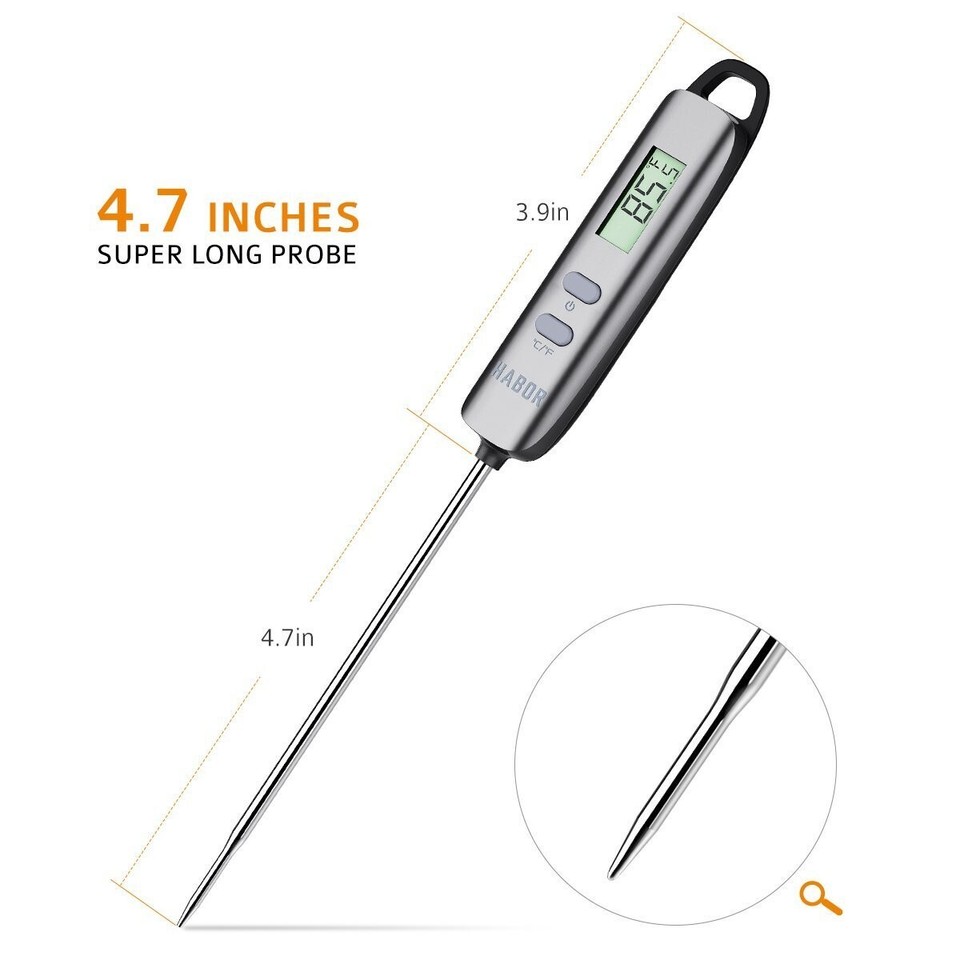 Habor Meat Cooking Digital Thermometer For Kitchen Grill BBQ Food Steak ...