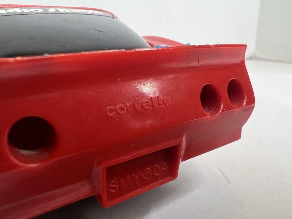 1980's Radio Shack Corvette Radio Control RC CAR No Remote Untested No ...