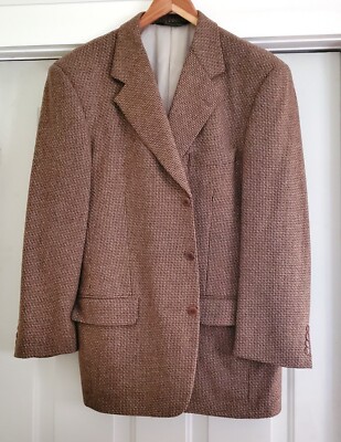 Harry Rosen Wool-Cashmere Blazer Brown J.P. Tilford SamuelSohn - Size ...
