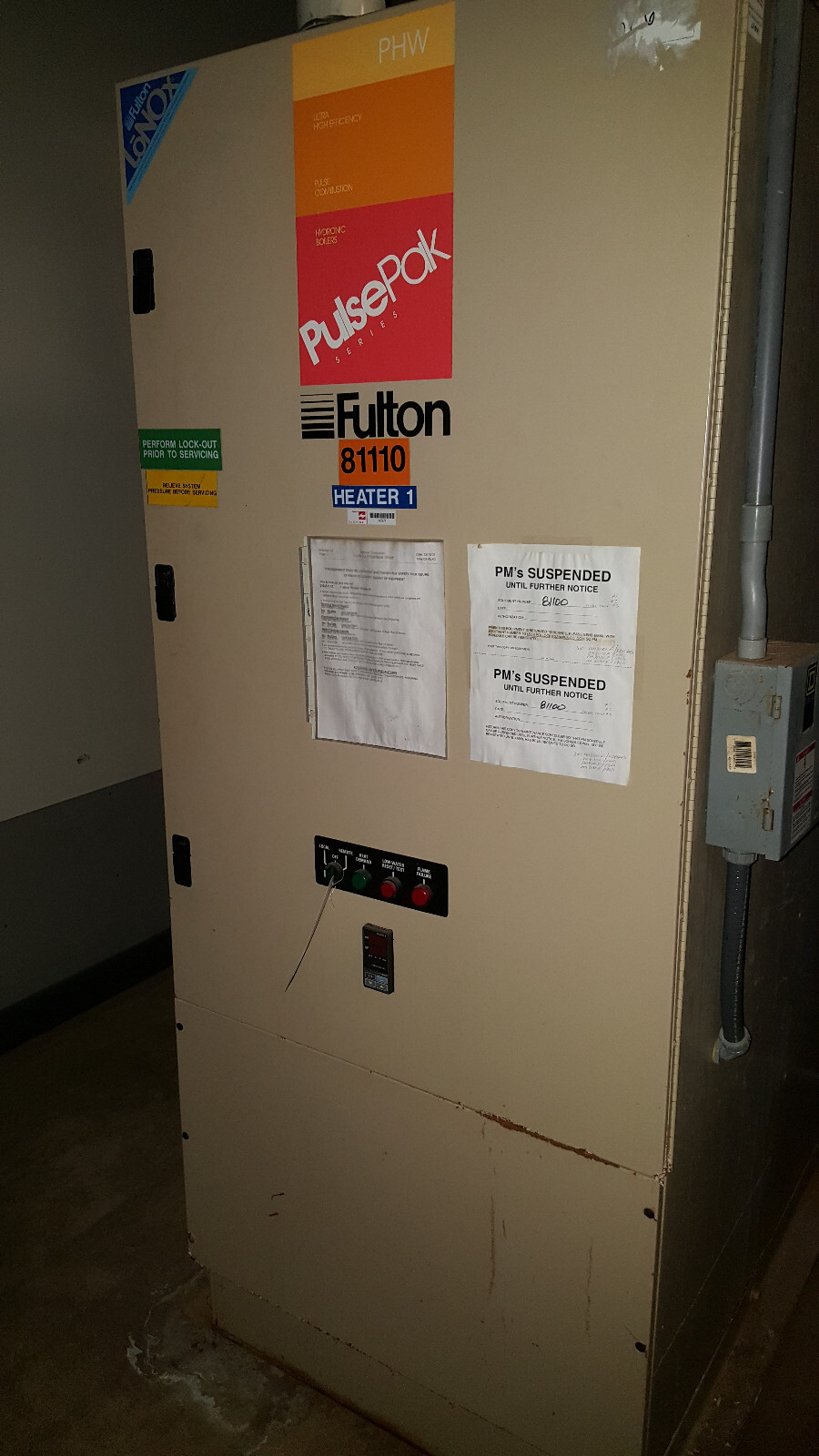 FULTON Fuel Fired Steam Boiler PHW-1400CM. | eBay