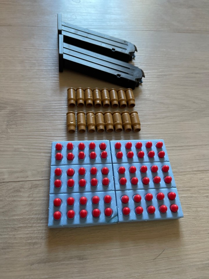 Magazine Clip Cartridge EVA Foam Bullet Refill for Manual Toy Guns 1911 ...