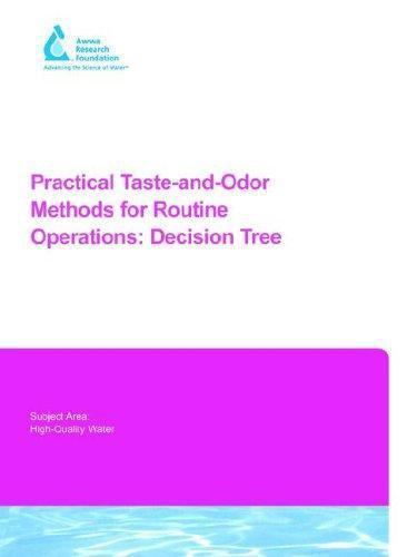 Practical Taste-And-Odor Methods for Routine Operations : Decision Tree ...