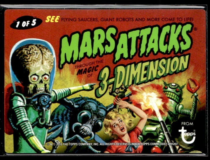 L46,071 - 2012 Topps Heritage Mars Attacks 3-D #1 The Invasion Begins | eBay