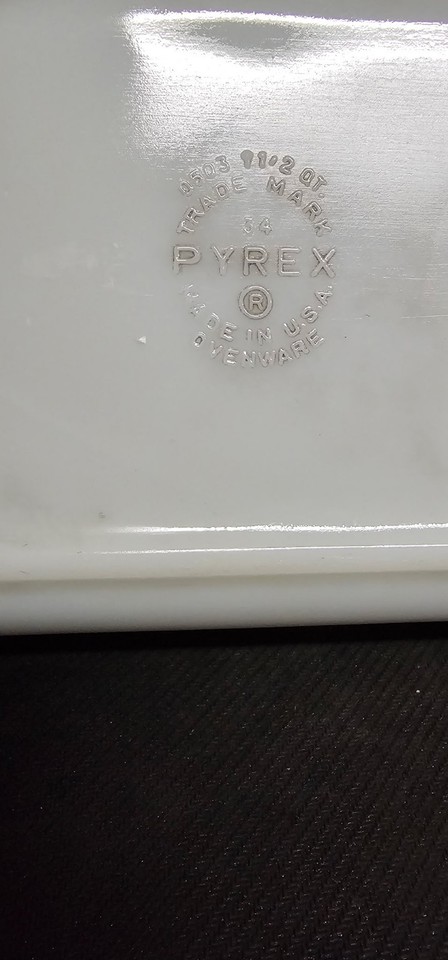 Pyrex Amish Blue ButterPrint 503 Refrigerator Fridge Dish 1.5 Qt ...