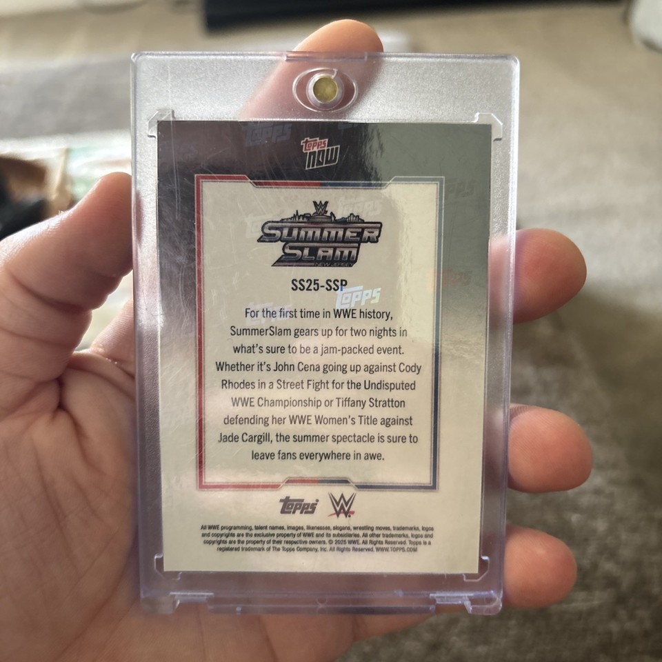 2025 Topps Now WWE-Summer Slam John Cena,Cody Rhodes#SS25-SP Rainbow ...