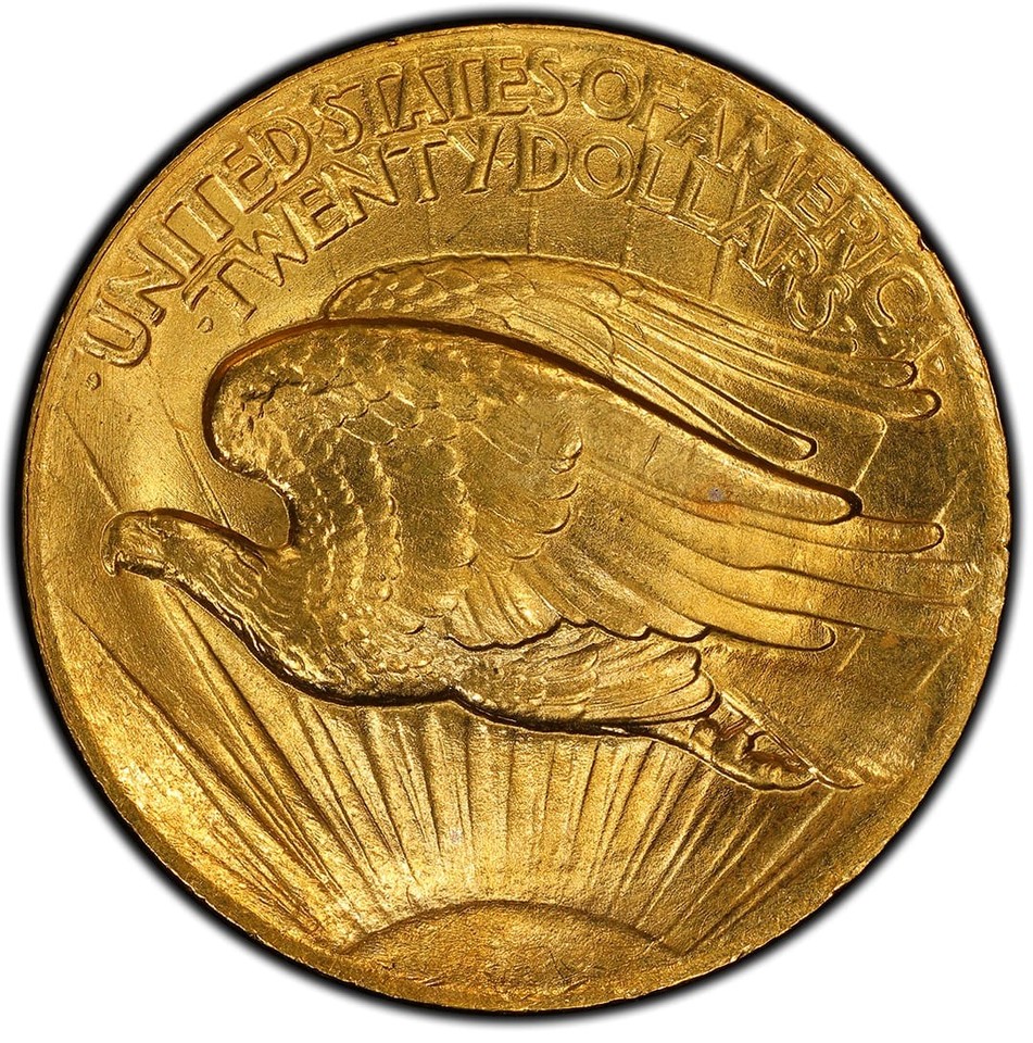 1907 $20 St. Gaudens, High Relief-Wire Edge PCGS MS65 Rare Coin | eBay