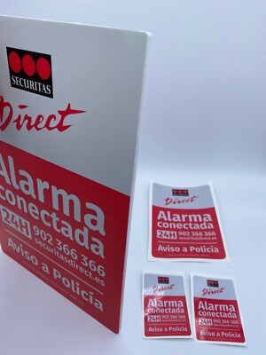 Placa de PVC Disuasorias de Alarma Securitas Direct. Modelo 2015 | eBay UK