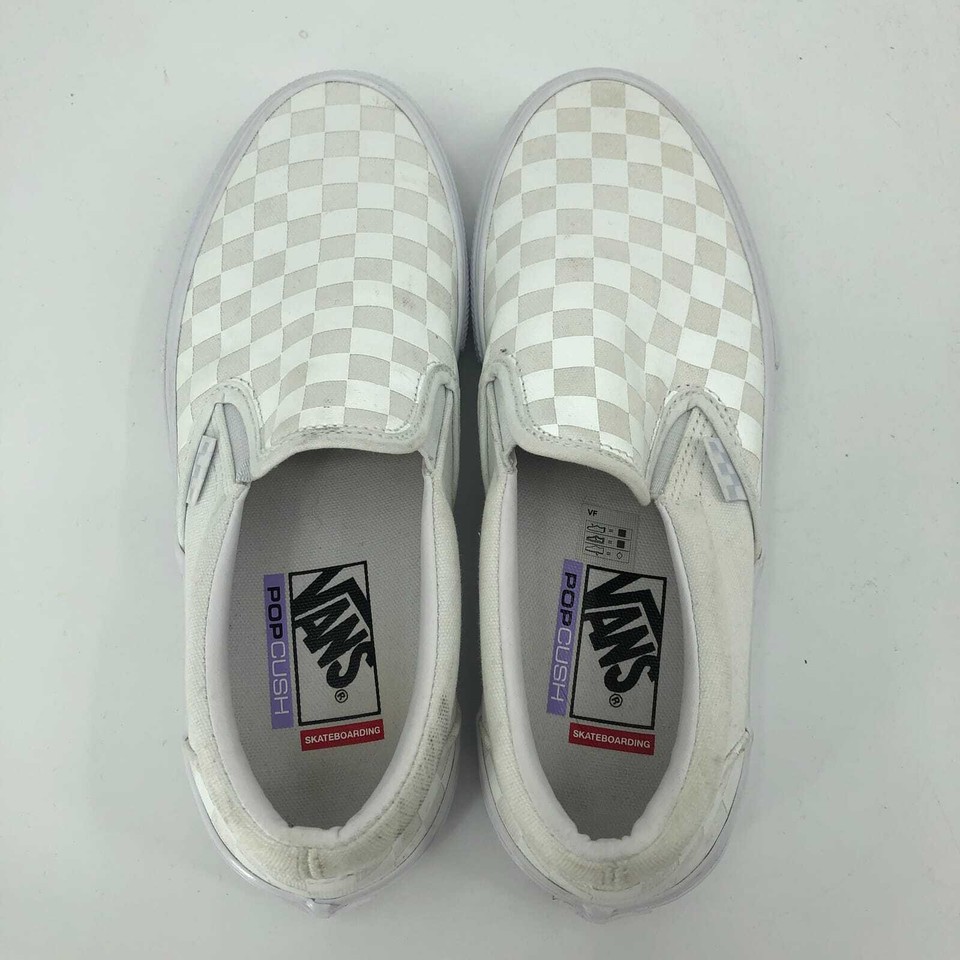 Vans Cream White Comfort Cushioned Sneakers | Slip-On Style | eBay