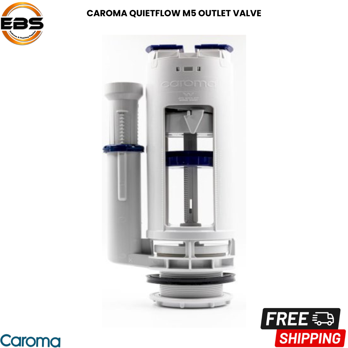 Caroma Toilet Outlet Valve 750085 Quietflow M5 V2 Dual Flush Cistern ...