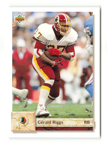 1992 Upper Deck Gerald Riggs #266 Washington Redskins | eBay