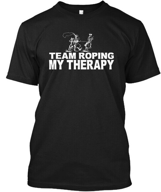 Team Roping My Therapy rodeo T-Shirt Made in the USA Size S to 5XL | eBay
