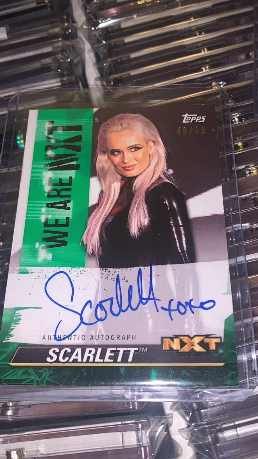 2021 Topps NXT Scarlett Auto /99 | eBay