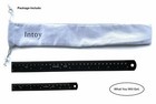 Set of 2 PREMIUM Steel Rulers 12 inch 6 inch Metric CM Imperial School ...