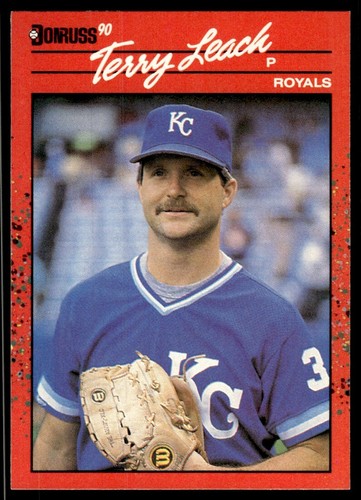 1990 Donruss Baseball Card Terry Leach Kansas City Royals #534 | eBay