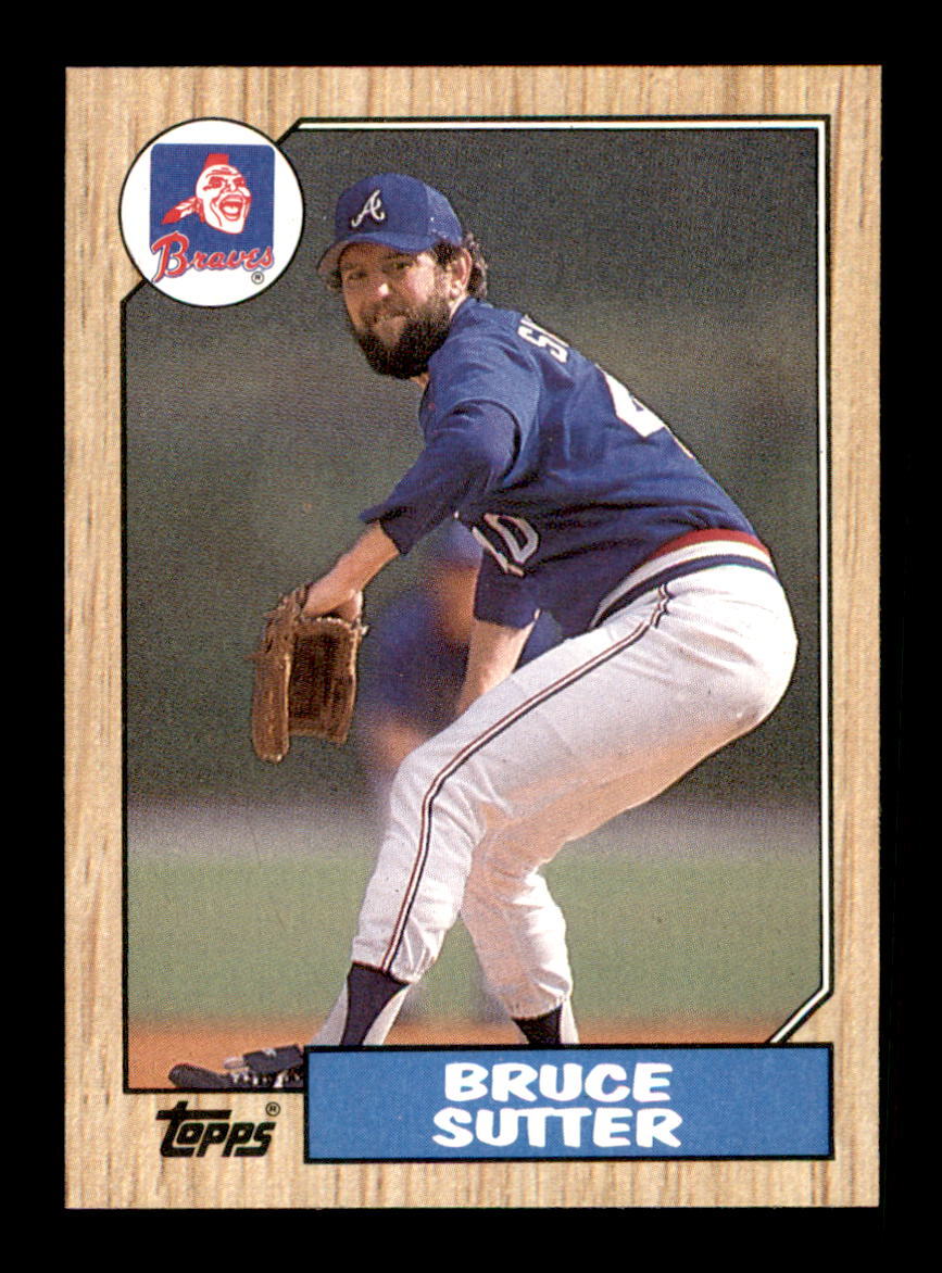 1987 Baseball Topps Bruce Sutter Atlanta Braves #435 2 | eBay