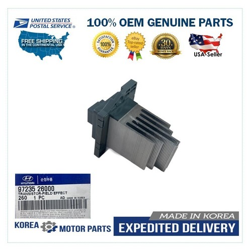 GENUINE HVAC BLOWER MOTOR RESISTOR FOR 99-08 HYUNDAI 03-06 Kia # 97235 ...