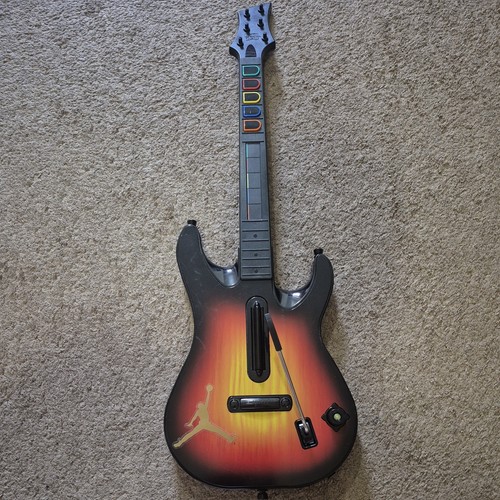 Microsoft Xbox 360 Guitar Hero Sunburst Guitar Red Octane Wireless ...