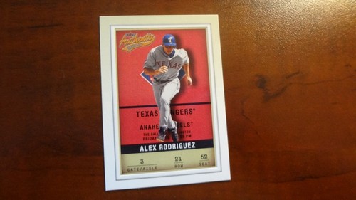 2002 FLEER AUTHENTIX # 21 ALEX RODRIGUEZ BASEBALL CARD | eBay